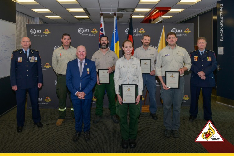 ACT Rural Fire Service members recognised with Long Service Medal | ACT ...