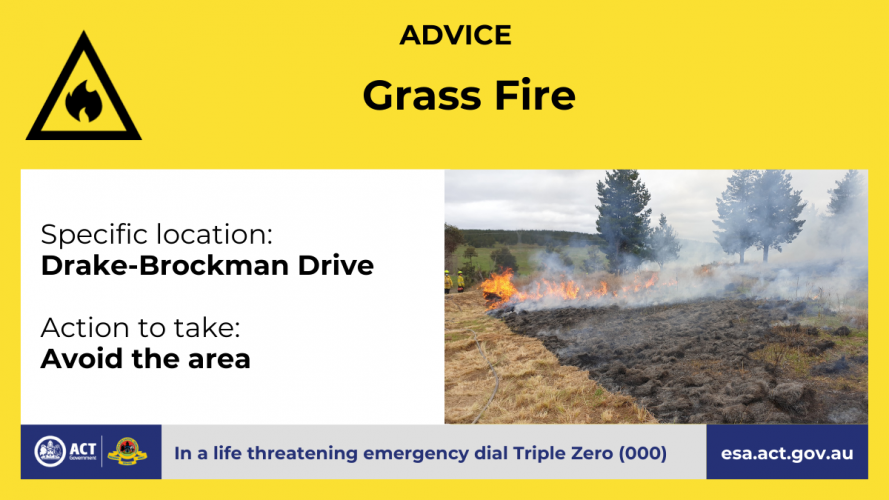 Update - Grass Fire - Higgins | ACT Emergency Services Agency