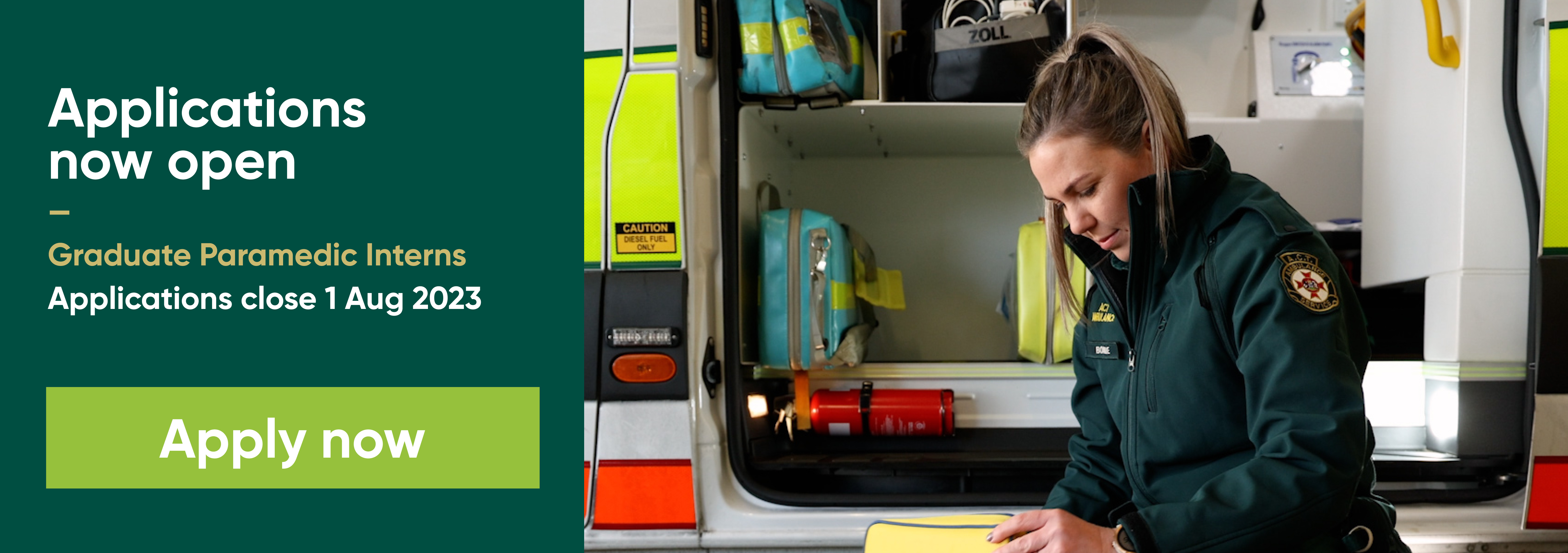 Careers with the ACT Ambulance Service | ACT Emergency Services Agency